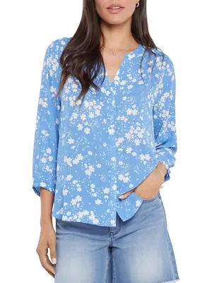NYDJ NYDJ Pintuck Blouse Avignon Petals
