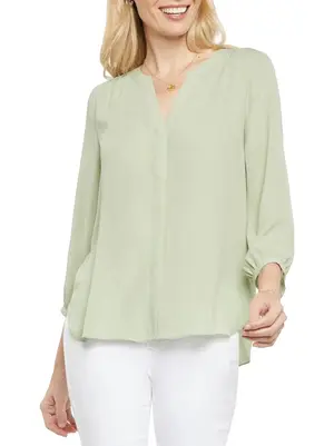 NYDJ NYDJ Pintuck Blouse Bamboo