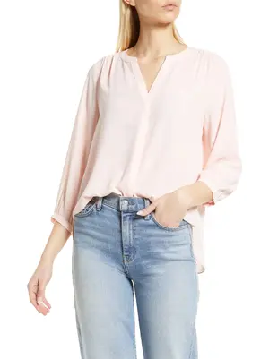 NYDJ NYDJ Pintuck Blouse Carnation