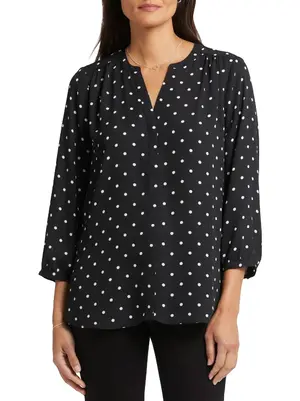 NYDJ NYDJ Pintuck Blouse Celestial Dot