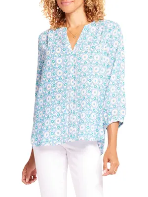 NYDJ NYDJ Pintuck Blouse Daisy Chain