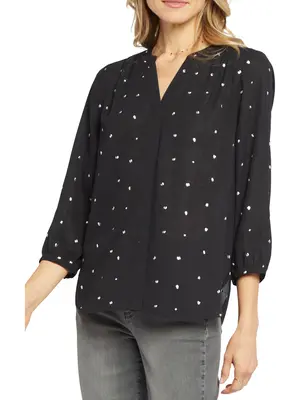 NYDJ NYDJ Pintuck Blouse Dew Drop