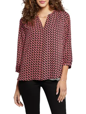 NYDJ NYDJ Pintuck Blouse Eureka