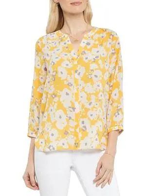 NYDJ NYDJ Pintuck Blouse Evening Primrose