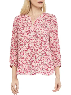 NYDJ NYDJ Pintuck Blouse Fairy Duster