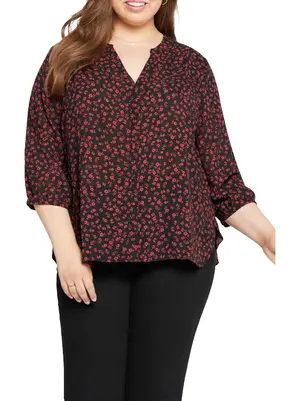 NYDJ NYDJ Pintuck Blouse Floriston