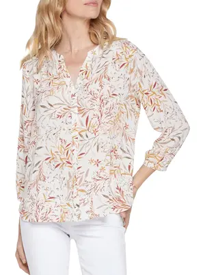 NYDJ NYDJ Pintuck Blouse Gable Sprigs