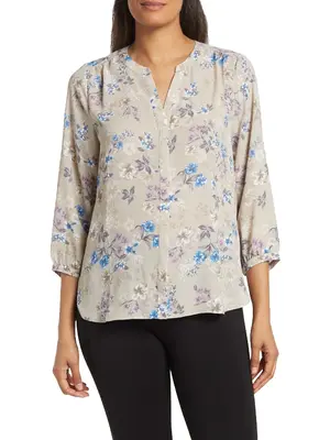 NYDJ NYDJ Pintuck Blouse Idlewild