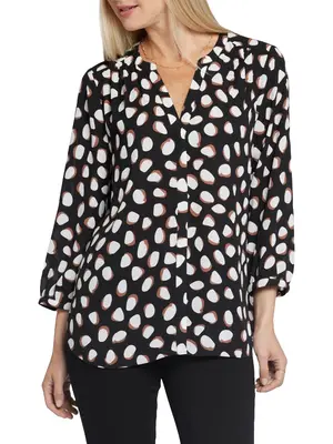NYDJ NYDJ Pintuck Blouse Matilda Dot
