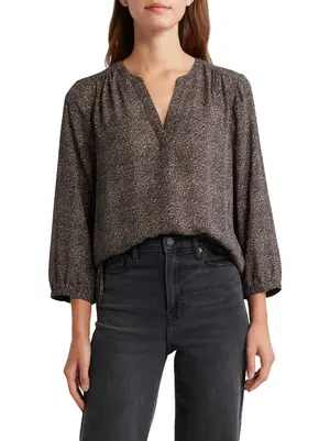 NYDJ NYDJ Pintuck Blouse Meadowlark