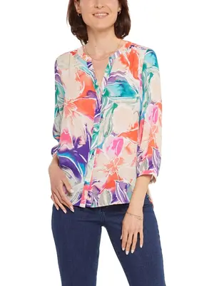 NYDJ NYDJ Pintuck Blouse Mirabeau
