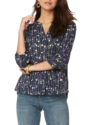 NYDJ NYDJ Pintuck Blouse Modena Vine