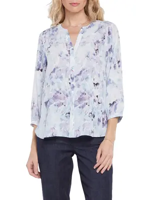 NYDJ NYDJ Pintuck Blouse Palais Petals