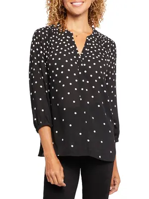 NYDJ NYDJ Pintuck Blouse Percy Dot