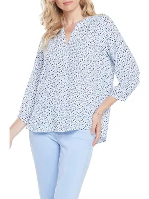 NYDJ NYDJ Pintuck Blouse Piper Dots
