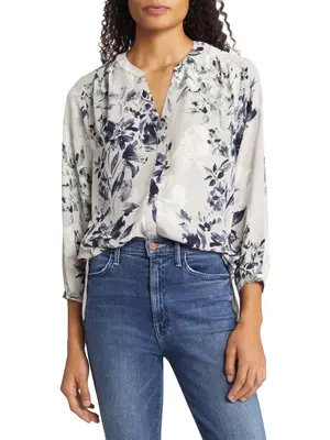 NYDJ NYDJ Pintuck Blouse Shadow Glen