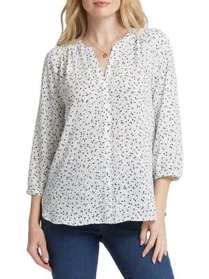 NYDJ NYDJ Pintuck Blouse Sprinkle Dots