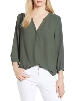 NYDJ NYDJ Pintuck Blouse Sugar Pine