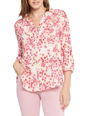 NYDJ NYDJ Pintuck Blouse Summer Wind