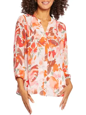 NYDJ NYDJ Pintuck Blouse Utopia
