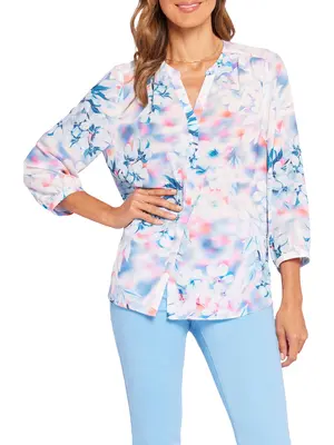 NYDJ NYDJ Pintuck Blouse Windsong