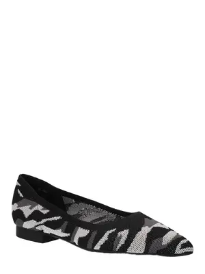 BELLA VITA Bella Vita Mireya Knit Flat Black/ Grey Camo Knit