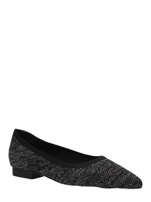 BELLA VITA Bella Vita Mireya Knit Flat Black Metallic Knit