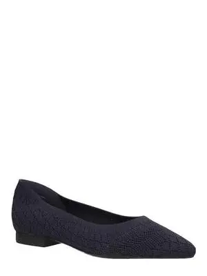BELLA VITA Mireya Knit Flat - Navy Woven/txt