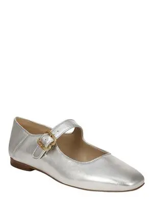 Sam Edelman Sam Edelman Michaela Mary Jane Flat Soft Silver