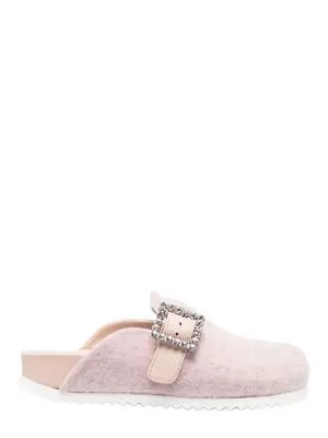 LE SILLA Rita Buckle-embellished Slippers - Pink