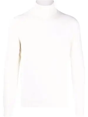 Malo Cashmere Roll Neck Jumper - Neutrals