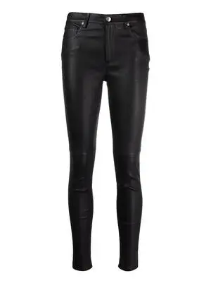 IRO PARIS Zaslim Lambskin Trousers - Black