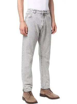 Brunello Cucinelli Stonewashed Straight-leg Jeans - Grey