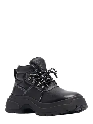 MAISON MARGIELA Lace-up Leather Boots - Black