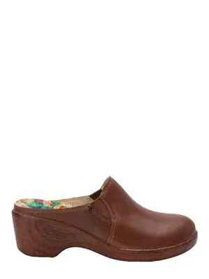 ALEGRIA BY PG LITE Alegria By PG Lite Serenti Platform Clog Aged Cognac Leather