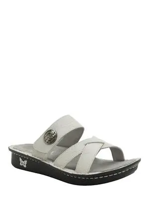 ALEGRIA BY PG LITE Alegria By PG Lite Victoriah Slide Sandal Basketry White