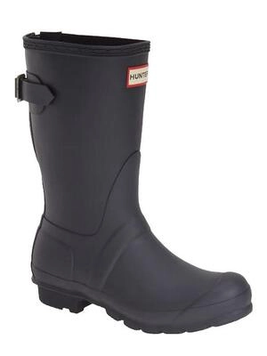 Hunter Original Short Back Adjustable Rain Boot - Navy