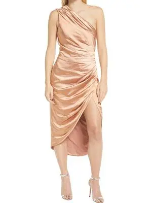 ELLIATT Elliatt Cassini One-Shoulder Dress Copper