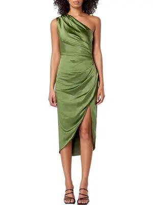 ELLIATT Elliatt Cassini One-Shoulder Dress Fern