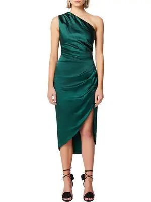 ELLIATT Elliatt Cassini One-Shoulder Dress Forest