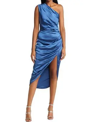 ELLIATT Elliatt Cassini One-Shoulder Dress Navy