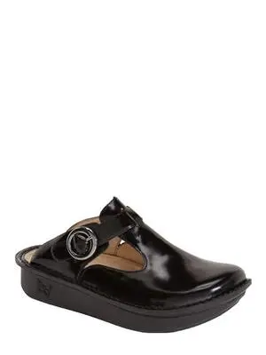 ALEGRIA BY PG LITE Alegria By PG Lite Classic Clog Black Waxy Leather
