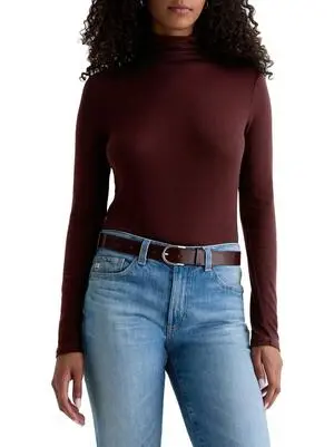 Ag Chels Ribbed Turtleneck Sweater - Coffee Bean