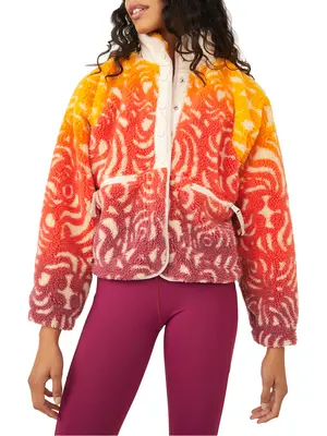 Free People Free People FP Movement Rocky Ridge Fleece Jacket Marigold Combo