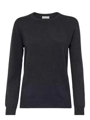 Brunello Cucinelli Cashmere Crew Neck Sweater - Grey