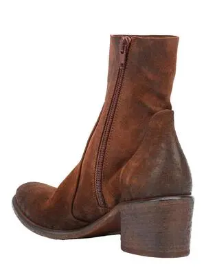 MADISON MAISON Suede Ankle Boots Tan