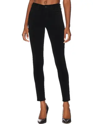 L'Agence Marguerite High Rise Skinny Jeans Noir