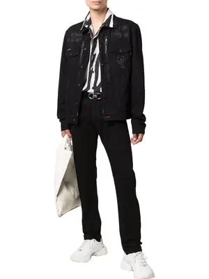 Philipp Plein Milano-cut Straight-leg Jeans - Black