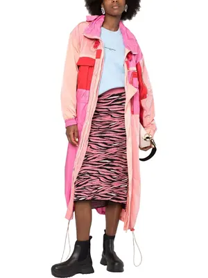 Stella McCartney Maia Colour-block Parka Coat - Pink