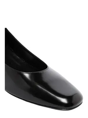By Far 45mm Ginny Leather Pumps - Black